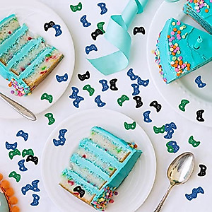 INNORU Video Game Confetti Glitter, Game Theme Birthday Table Confetti, Game Player Paper Scatter, Baby Shower Party Table Decorations Confetti, 120pcs