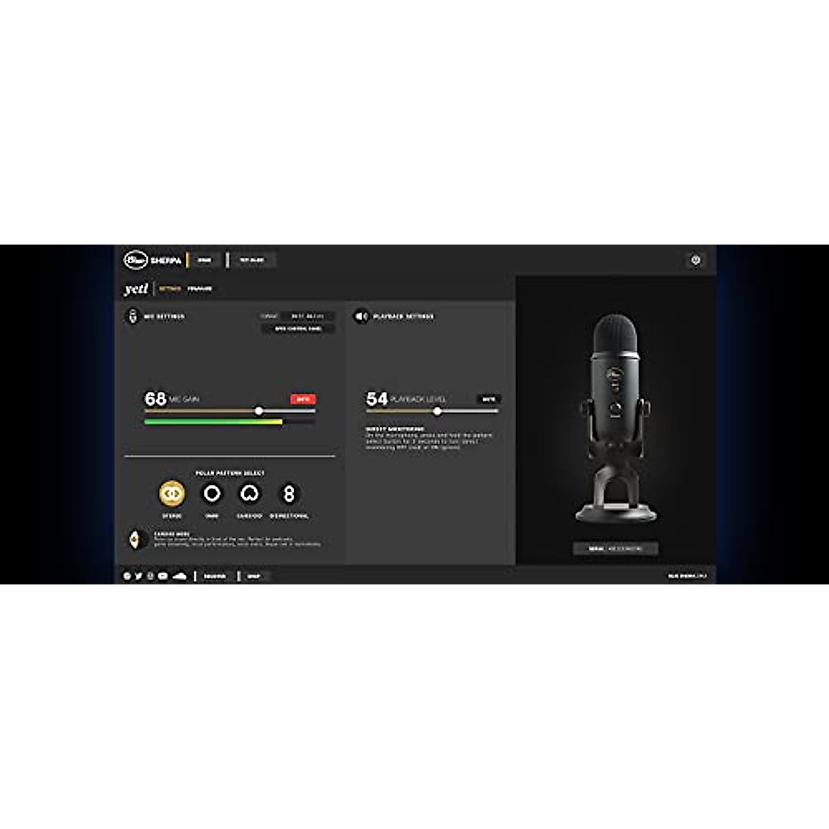 Blue Yeti USB Microphone for PC & Mac, Gaming, Podcast and Streaming Microphone, 10 Year Anniversary Edition with Custom Finish & Multiple Pickup Patterns