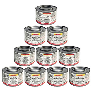 Party Essentials Chafing Dish Buffet Set Serving Kit Food Warmers for Parties Catering Supplies Warming Trays, Canned Methanol Fuel Only, 10-Pack, Multi Color