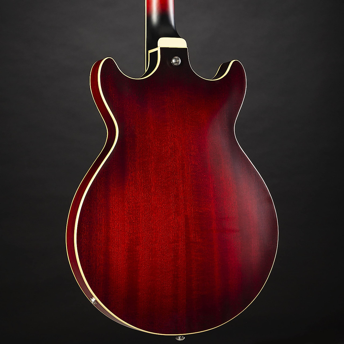 Ibanez Artcore 6 String Semi-Hollow-Body Electric Guitar, Right, Sunburst Red Flat, Full (AM53SRF)