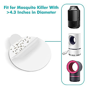 4.3 Inch Mosquito Glue Trap 24PCS, Sticky Mosquitoes Trap for Bug Zapper, Refill Pads for No See 'EMS Tiny Pest, Pest Safe Insect Control Fits Most Mosquito Lamp, Pet Safe