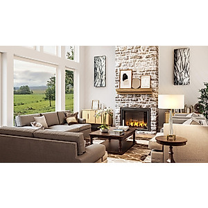 Urban Ambiance Luxury Contemporary Table Lamp, 17''W x 17''D x 30''H, with Minimalist Elements, Clear and Aged Brass Finish and a White Faux Silk Hardback Shade, UEX7270