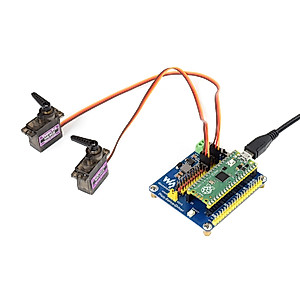 TOP1 Waveshare Raspberry Pi Pico Servo Drive Expansion Board Support 16 Channels 16-bit Resolution Standard Servo Interface 5V Voltage Regulator Chip