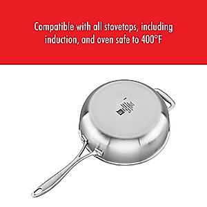 ZWILLING Spirit Ceramic Nonstick Perfect Pan, 4.6-qt, Stainless Steel