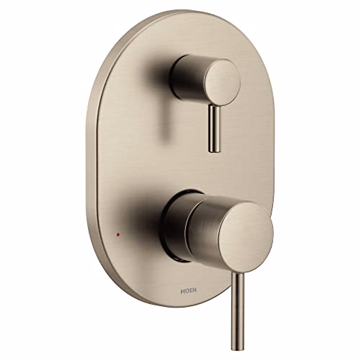 Moen Align Brushed Nickel M-CORE 3-Series 2- Lever Handle Trim with Integrated Temperature Transfer, UT3290BN