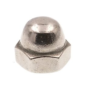 Acorn Cap Nuts 5/16in-18 Grade 18-8 Stainless Steel,PK-2