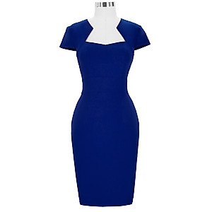 GRACE KARIN Royal Blue Dress for Party Wedding Guest Cocktail Dress M