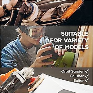 20 Pack 6 Inch Sanding Discs Hook and Loop, Waterproof Assorted Grits Silicon Carbide Sanding Discs for Random Orbital Sander (1000-5000 Grit)