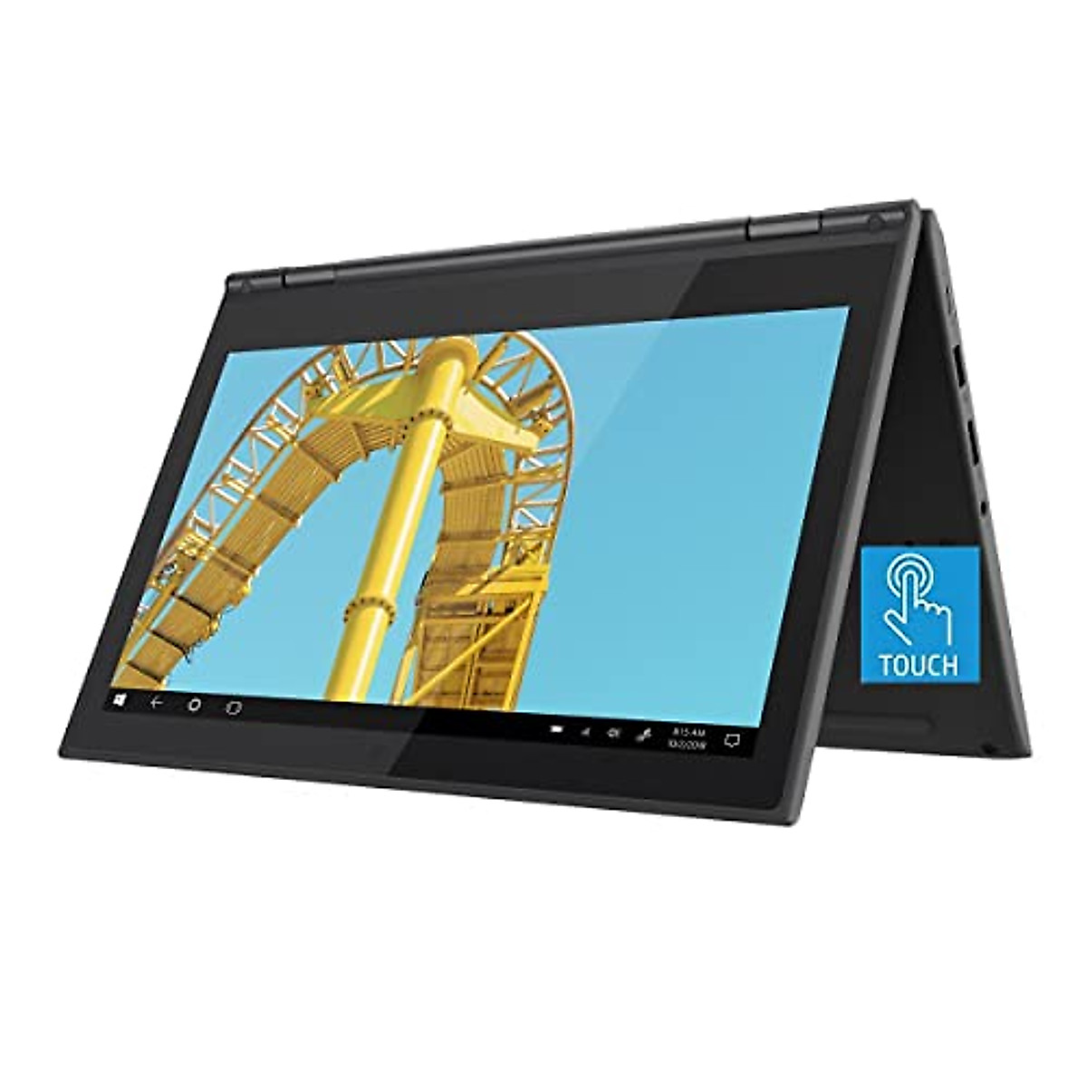 Lenovo 2022 300e 11.6" 2-in-1 Touchscreen (Intel N4120, 4GB RAM, 64GB Storage, Stylus, Webcam), Ruggedized & Water Resistant, Flip Convertible Home & Education Laptop, FD Pen, Windows 10 Pro (Renewed)