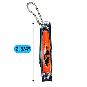 KUTZ (2 Pack) 2.5" Multi Tool Nail Clipper Stainless Steel with Knife & Bottle Opener | Assorted Colors | Ideal for Home, Travel & Outdoor Adventures