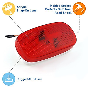 Lumitronics RV Clearance Marker Light (Red)