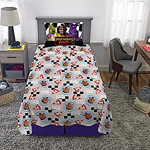 Franco Kids Bedding Super Soft Microfiber Sheet Set, Twin, Five Nights At Freddy's