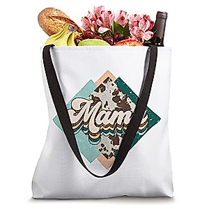 Western Country Boho Mama Cowhide Turquoise Western Mama Tote Bag