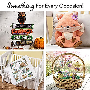 Bucilla Gnomes, Felt Applique Christmas Ornaments, Set of 6