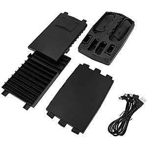 YICHUMY Mulfunction Game Disc Stand Tower Controller Charger Charging Dock for Switch 4 Joycontroller, 2 Pro Controllers and 2 Poke Ball Plus Controllers, Storage for Switch Accessories