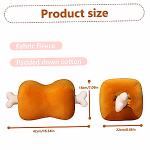 Weduspaty One Piece Plush Bone Pillow with Arm Hole Funny Meat Bone Desk Nap Pillow Stuffed Soft Throw Pillow Doll Separable Plush Pillow Doll Gift for Sleeping, Cuddle Pillow