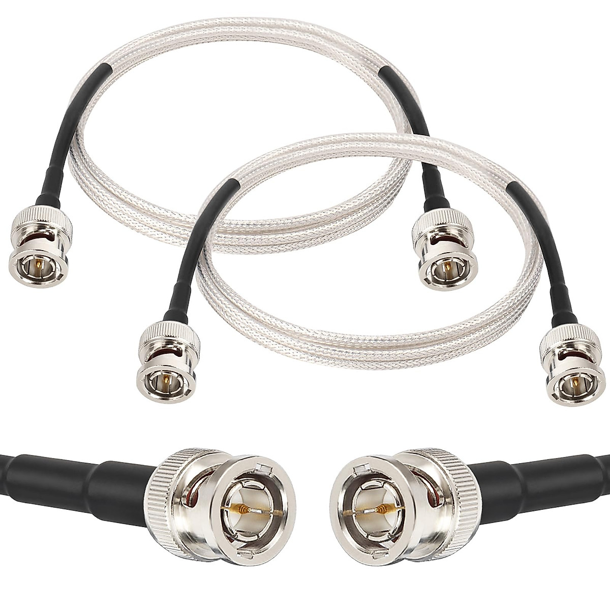 XRDS -RF 2PCS HD SDI Cable 3ft, BNC Male Cable 75 Ohm RG179 SDI Cable for BMCC Video Camera