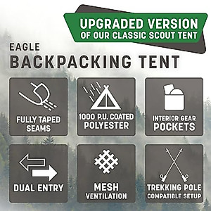 Stansport Scout Backpack Tent - Forest (713-84-B)