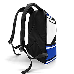Yeshop Cheerleader Black Blue 1 Personalized Backpack for Teen Boys Girls,Custom Travel Backpack Bookbag Casual Bag Name Gift