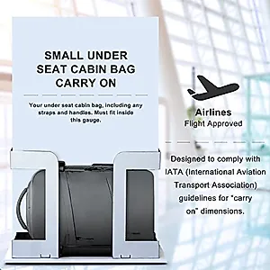 HOMIEE Carry On Bag, Travel Backpack Flight Approved Personal Item Size, Waterproof Luggage Daypack Lightweight Weekender Bag Business Backpack Fits 15.6 Inch Laptop, Grey