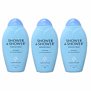 SHOWER TO SHOWER Body Powder Morning Fresh 13 oz (Pack of 3)