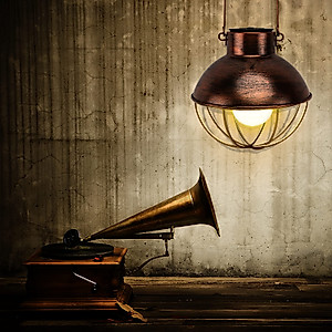 Happyyami 1pc Solar Tungsten Lamp Light for Outdoor Atmosphere Garden Lantern Tree-Mounted Solar Light Hanging Solar Lanterns Waterproof Bulb Lantern Patio Decor Lawn Portable Iron