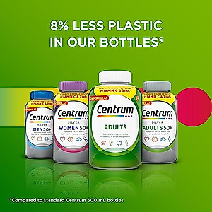 Centrum Adult Multivitamin/Multimineral Supplement with Antioxidants, Zinc, Vitamin D3 and B Vitamins, Gluten Free, Non-GMO Ingredients - 200 Count