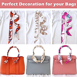 RainFlowwer Hairband Handbag Handle Ribbon, 12Pcs Neckerchief Package for Purse Decor, Hair Bracelet and Neck Accessory, Versatile Gift Set for Girls