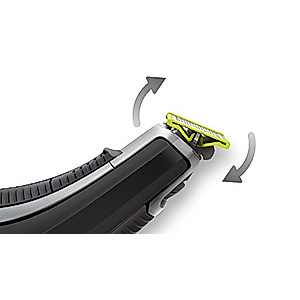 Philips Norelco, Oneblade QP652070 Pro Hybrid Electric Trimmer and Shaver, Black/Silver