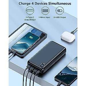 Portable-Charger-Power-Bank - 50000mAh Powerbank PD 30W and QC 4.0 Fast Charging External Battery Pack with USB-C LED 4 Outputs & 2 Inputs Portable Charging for iPhone 15 14 13 pro, Samsung