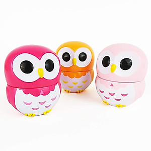 Time Vanguard Countdown Timer Cute Cartoon Animal Shape for Kids (Orange Owl)