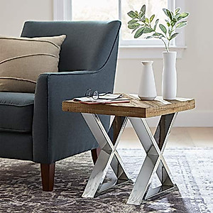 Amazon Brand – Stone & Beam Cheyanne Modern Living Room Accent Arm Chair, 30.7"W, Denim Blue