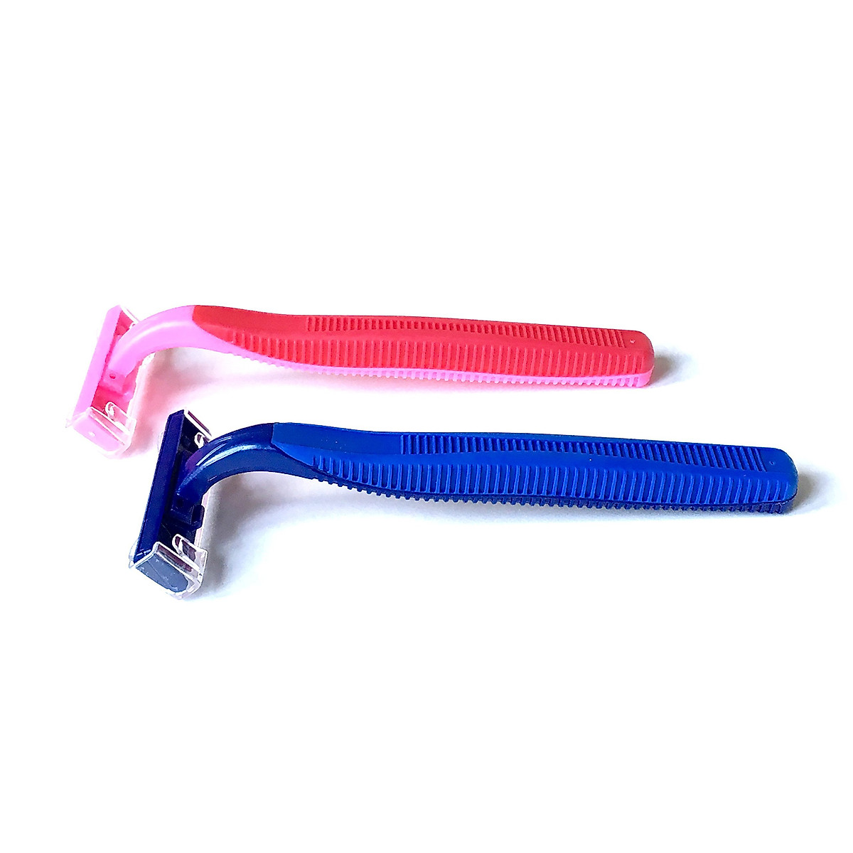 40 Box Combo of Blue and Pink Razor Blades Disposable Stainless Steel Hospitality Quality Shavers High End Twin Blade Razors for Men and Women with Aloe Vera Lubrication Strip