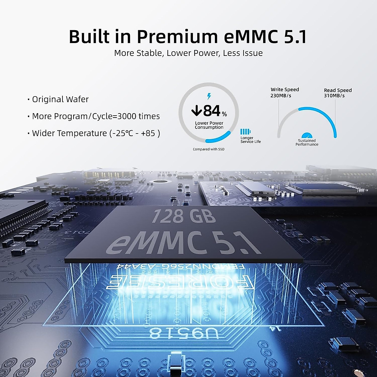 MeLE Quieter3C Fanless Mini PC, Win 11 Pro, Intel Celeron N5105, 8GB RAM, 256GB ROM, Full-Function USB-C, WiFi 5, Triple Display, Slim Desktop PC on Industrial, Home, Office