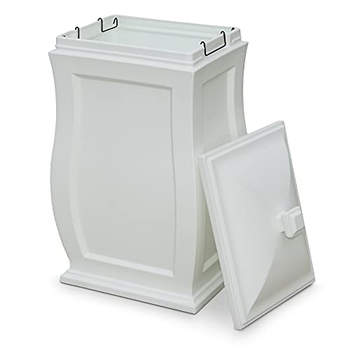 Mayne Mansfield Multi-Purpose Storage Bin - 20in x 20in x 38in - 45 Gallons of Storage Capacity - Polyethylene (5861-W)