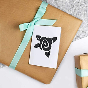 Azeeda 4 x 'Silhouetted Rose' Gift Tags/Labels (GI00065686)