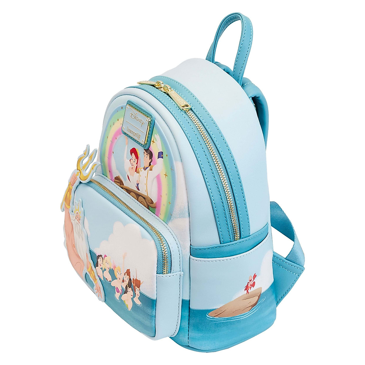 Loungefly The Little Mermaid Triton's Gift Mini Backpack
