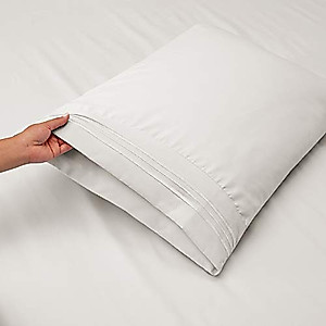 Clara Clark Cal King Sheets, 6 Piece Set - Hotel Luxury Sheets for Cal King Size Bed, Super Soft Bedding Sheets & Pillowcases, Cal King Size Sheets, White