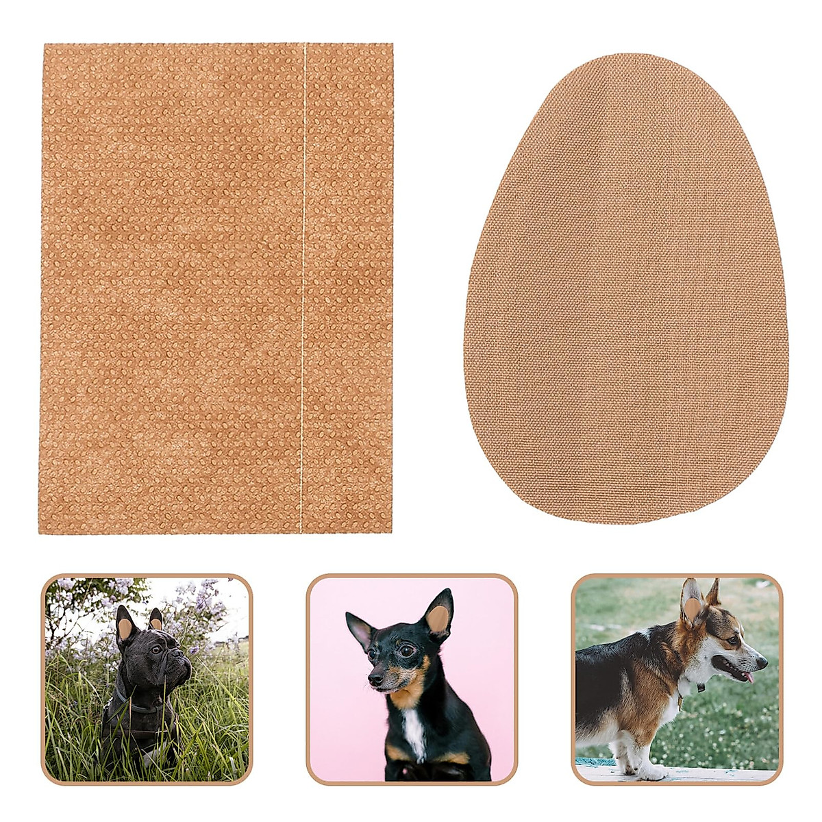 VANZACK Dog Ear Stand Sticker Up Support Tool Dog Ear Fixed Correction Vertical Holder Dog Ear Cover Ear Stand Up Doberman Ear Posting Kit 6x3cm