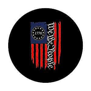 Vintage Old American Flag 1776 We The People USA PopSockets Swappable PopGrip
