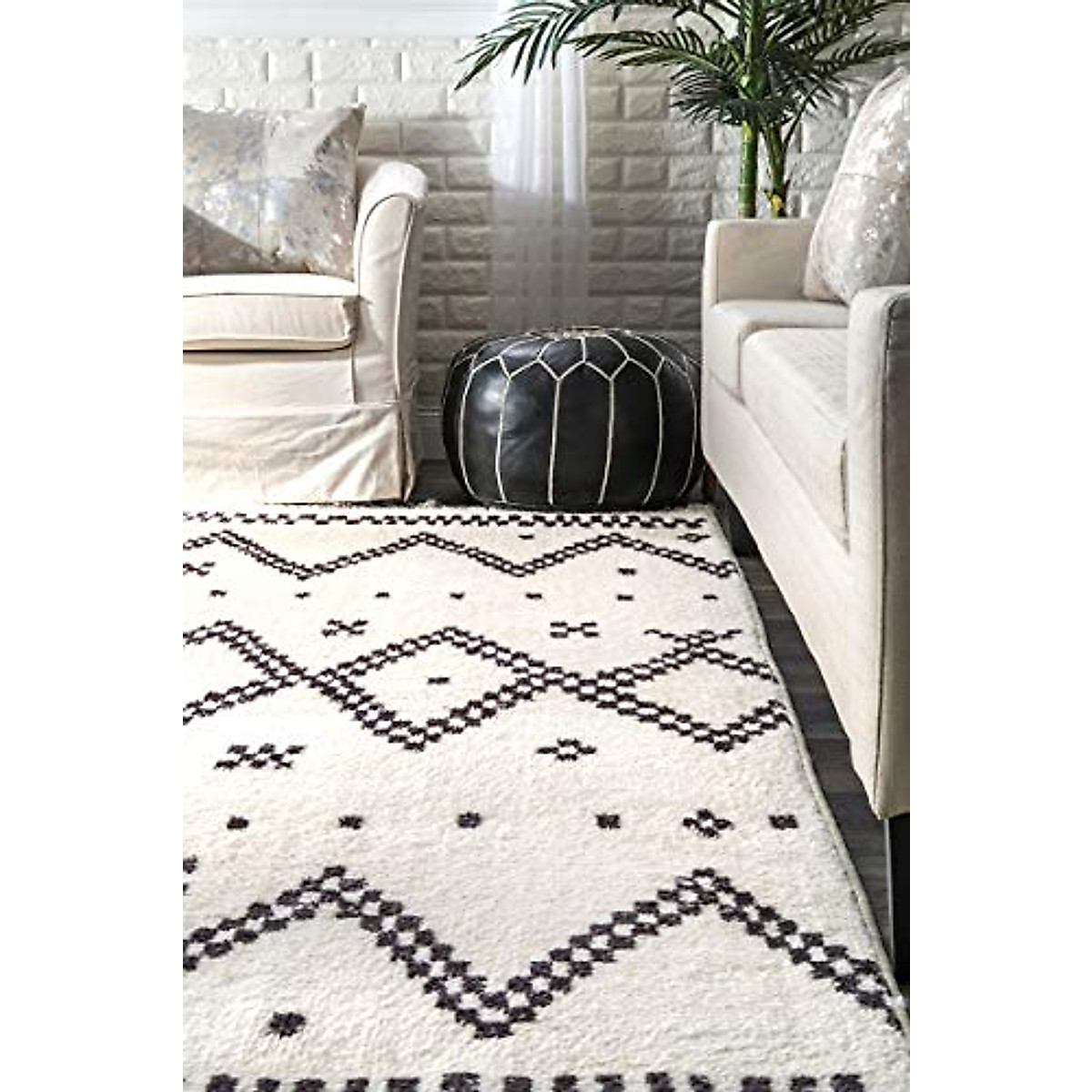 nuLOOM Tracy Moroccan Area Rug, 8' x 10', Off-white