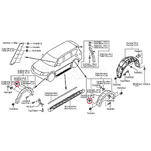 Rexka 30pcs Wheel Arch Fender Flare Moulding Clips 76882-JG10A Compatible with Nissan Infiniti Armada Murano Juke QX56 QX80