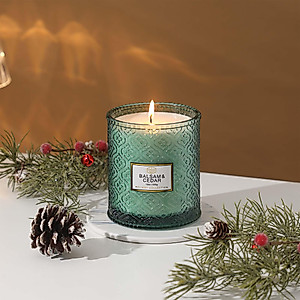 Christmas Large Candles, Balsam & Cedar Candle, 19oz Large Candles for Christmas Home Decor, Christmas Gifts for Women, Christmas Luxury Scented Candles for Women, 88 Hours Burning Time