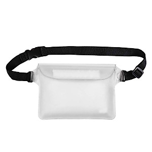 Waterproof Bags with Waist Shoulder Strap Dry Pouch Case to Keep Phone and Valuables Dry and Safe Perfect for Boating Swimming Snorkeling Kayaking Beach Water Parks…