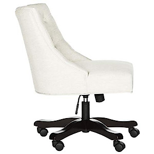 Safavieh Mercer Collection Soho Tufted Linen Light Cream Swivel Desk Chair