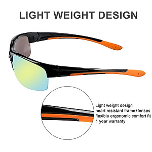 Apollo Horticulture Grow Light Glasses Goggles for Wear Fit Over Glasses for LED Grow Light Room UV400 Grow Room Safety Protective Eyewear for Intense LED Lighting Visual Eye Protection