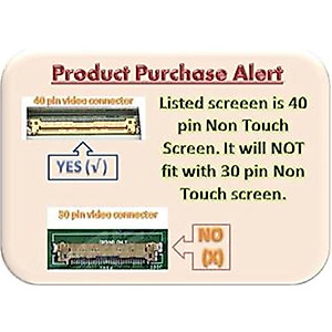 EM EMAJOR TECH New Screen Replacement for LP173WD1-TLG2 LP173WD1 (TL)(G2) 1600X900 HD+ Non-Touch LCD LED Display
