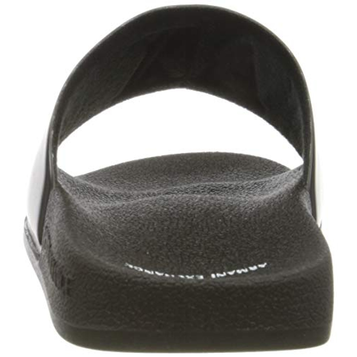 A|X Armani Exchange Men's Icon Logo Pool Slide Sandal, Nero, 10