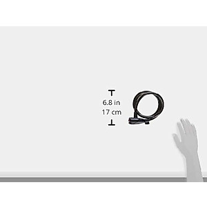 Schwinn Bike Key Lock in Braided Steel Cable, 2 Keys Included, 4 feet x 12mm Anti Theft Bicycle Lock, Security Level 3