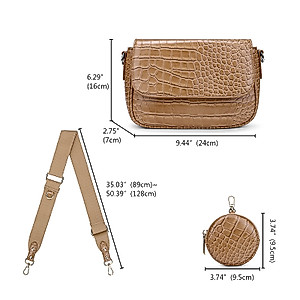 YALUXE Women's Crossbody Bags with Coin Purse